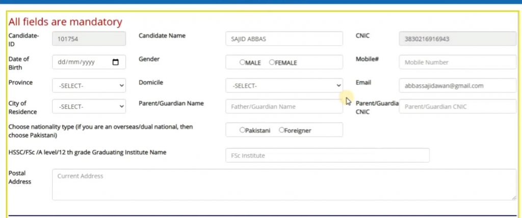 NUMS Registration 2025 [Online Apply Here] - MBBS.Com.Pk