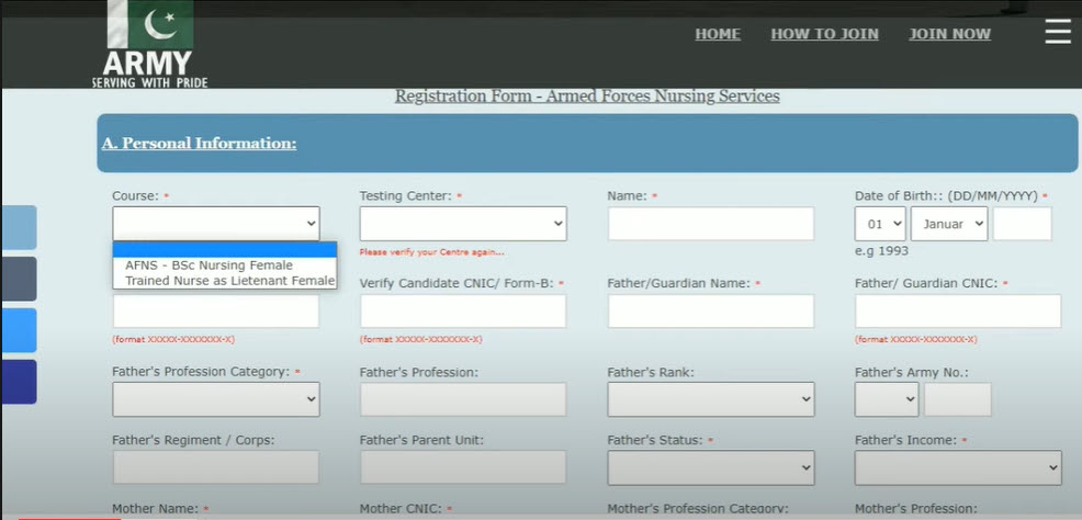 AFNS Online Registration 2025 [Syllabus And Preparation] - MBBS.Com.Pk
